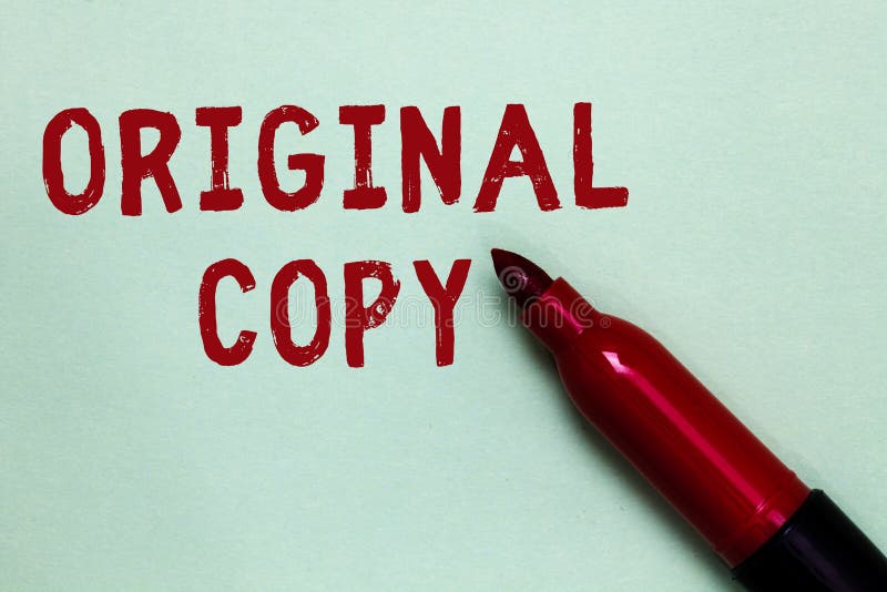 Handwriting Text Original Copy. Concept Meaning Main Script Unprinted ...