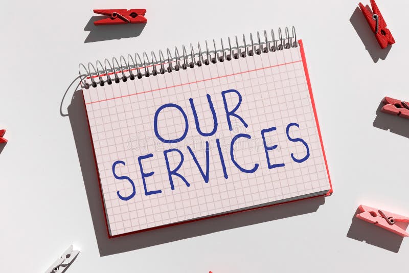 Handwriting Text Our Services. Business Showcase the Occupation or ...