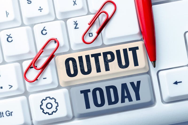 Handwriting Text Output Business Idea The Final Result Of Something Or