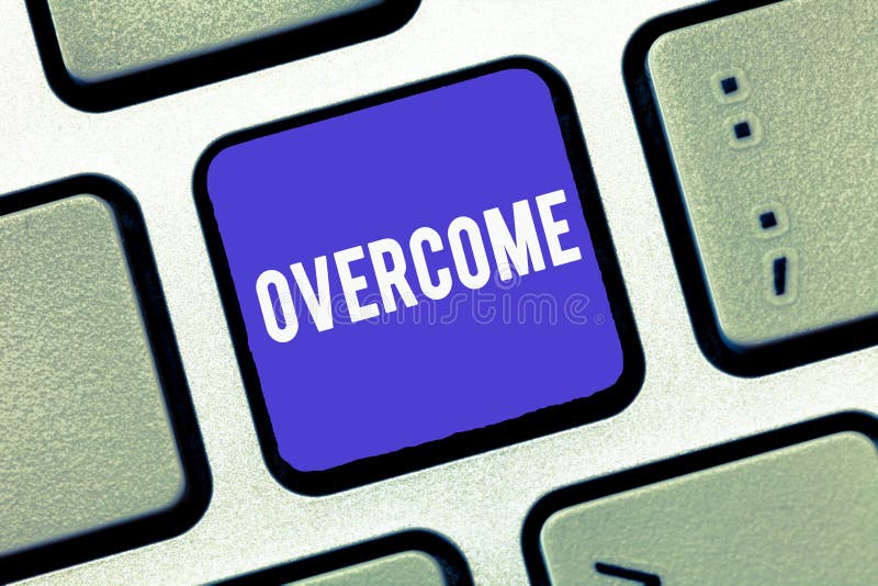 Handwriting Text Overcome. Concept Meaning Succeed in Dealing with ...