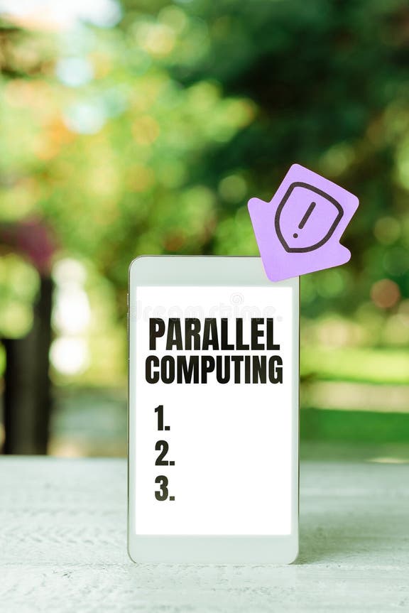 Handwriting Text Parallel Computing. Concept Meaning Simultaneous Calculation by Means of ...