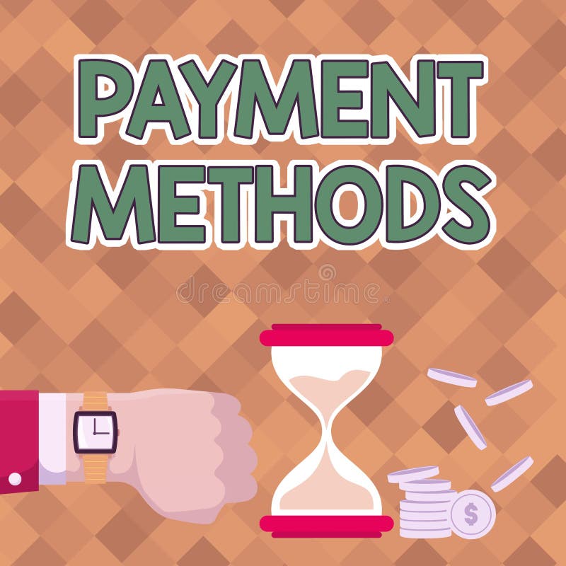 Handwriting Text Payment Methods. Internet Concept Trade of Value from ...