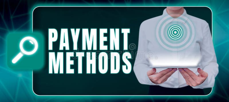 Handwriting Text Payment Methods. Word for Several Ways Utilized To ...