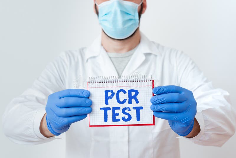 Handwriting Text Pcr Test. Concept Meaning Qualitative Detection of ...