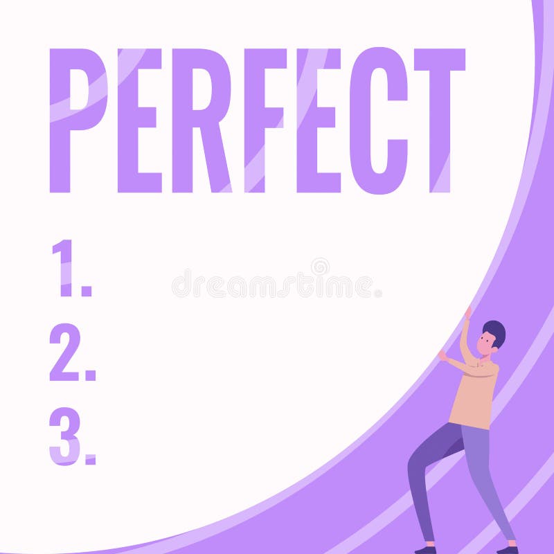 Handwriting Text Perfect. Concept Meaning Having All Required Desirable ...