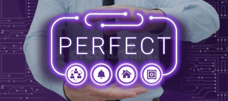 Handwriting Text Perfect. Word Written on Complete without Defects or ...