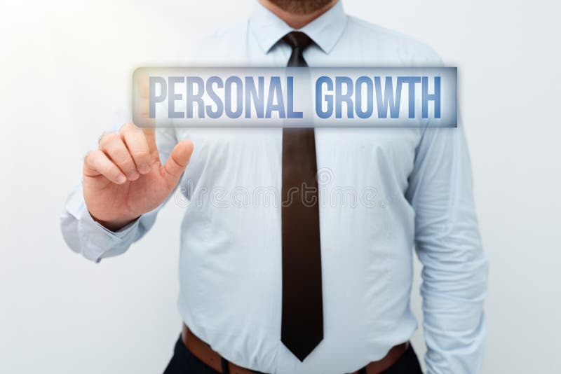 Handwriting Text Personal Growth. Business Approach Ongoing Process of ...