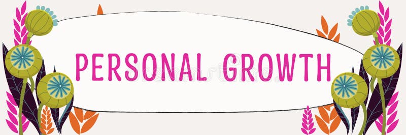 Handwriting Text Personal Growth. Business Showcase a Longterm Process ...