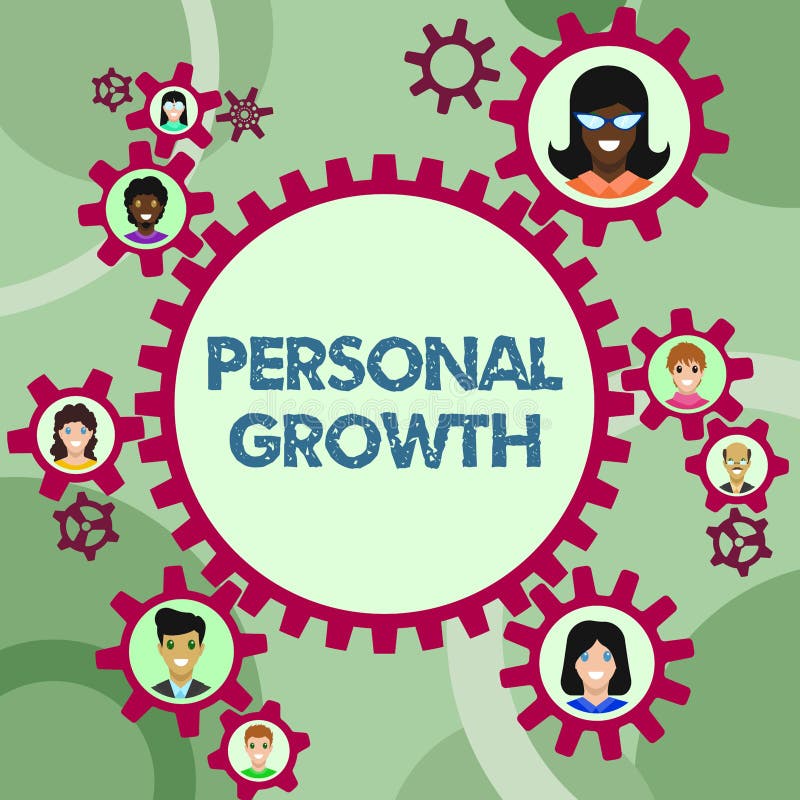 Hand Writing Sign Personal Growth. Business Concept Improve Develop ...