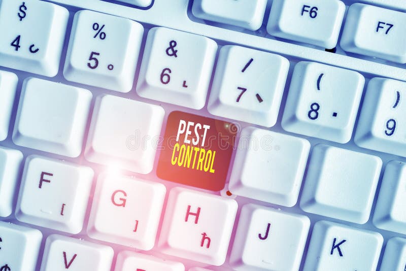 Handwriting Text Pest Control. Concept Meaning Killing Destructive ...