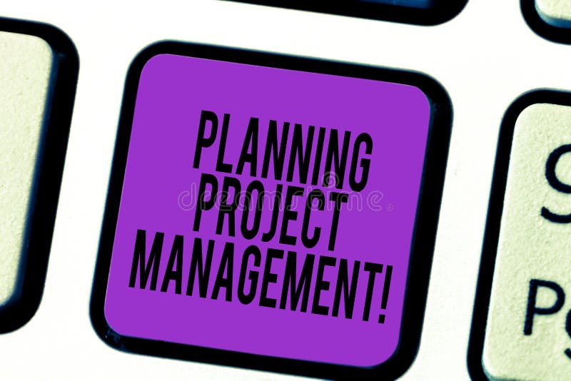 Handwriting Text Planning Project Management. Concept Meaning Use of ...