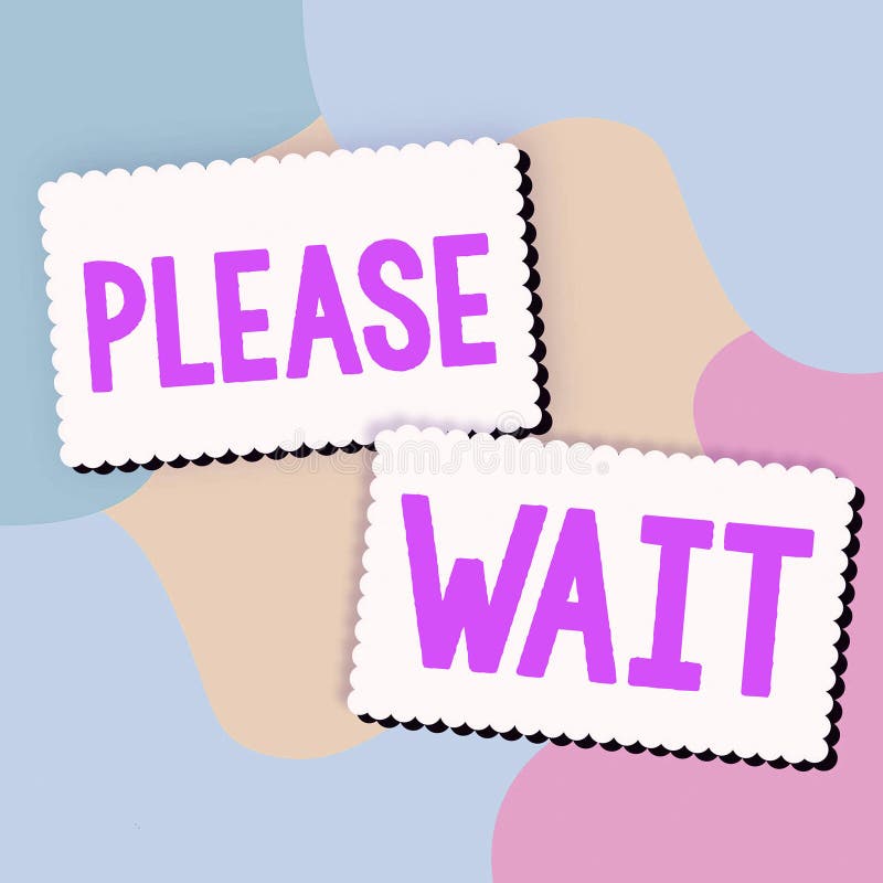 Text Caption Presenting Please Wait. Business Showcase To Pause Any ...