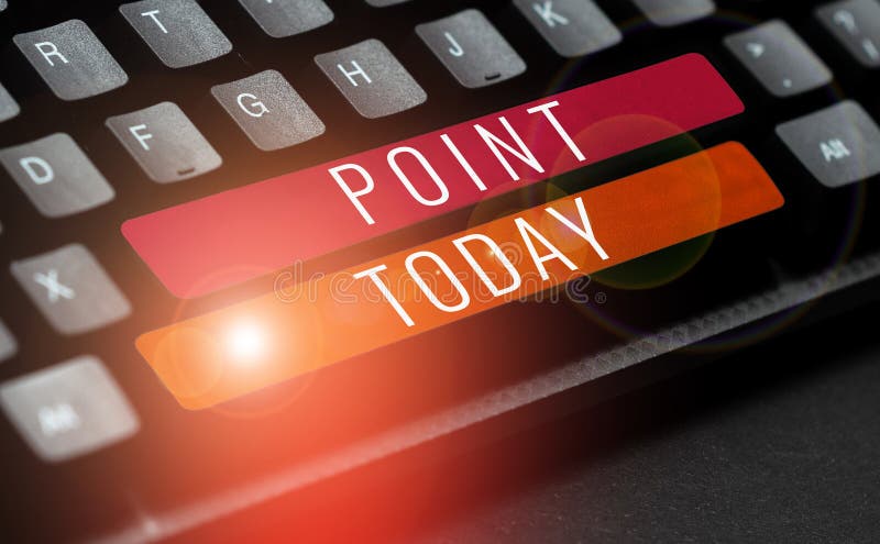 Sign Displaying Point. Concept Meaning Dot or Other Punctuation Mark ...