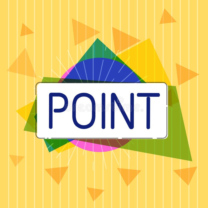 Handwriting Text Point. Concept Meaning Dot or Other Punctuation Mark ...