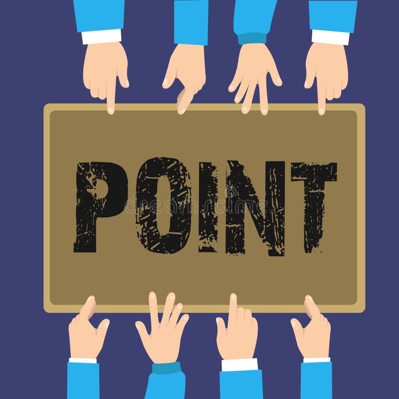 Handwriting Text Point. Concept Meaning Dot or Other Punctuation Mark ...