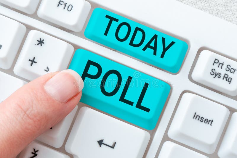 Handwriting Text Poll. Business Overview Record of the Number of Votes ...