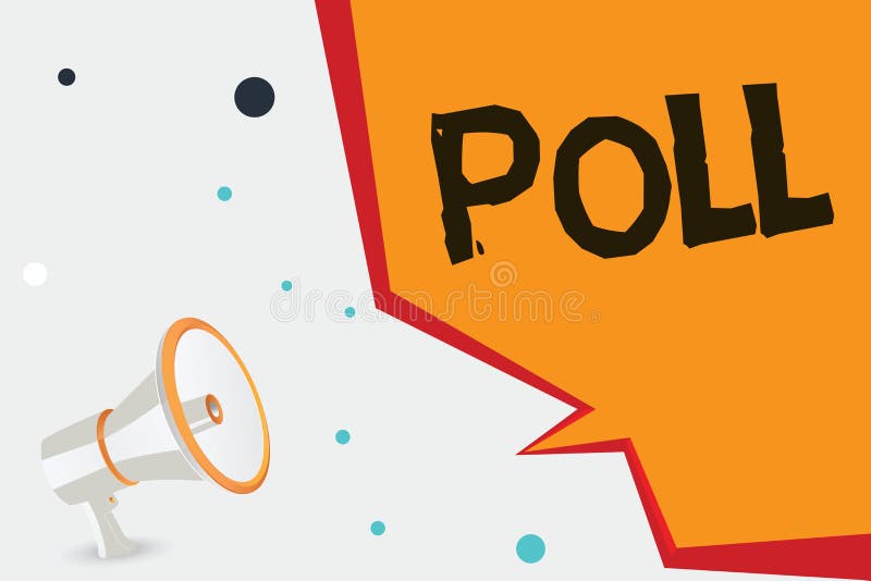 Handwriting Text Poll. Concept Meaning Record of the Number of Votes ...