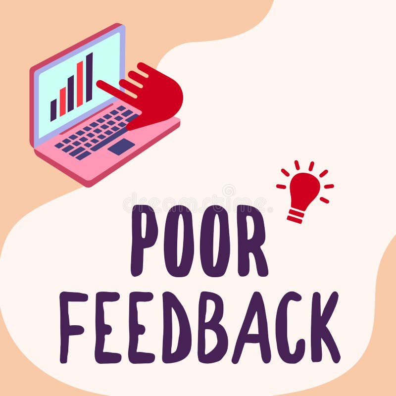 Conceptual Display Poor Feedback. Word Written on a Response or ...