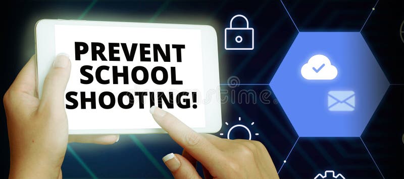 Handwriting Text Prevent School Shooting. Word Written on Actions ...
