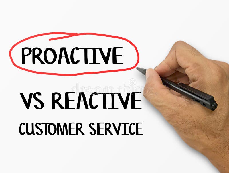 Reactive and Proactive Concept Stock Photo - Image of proactive ...