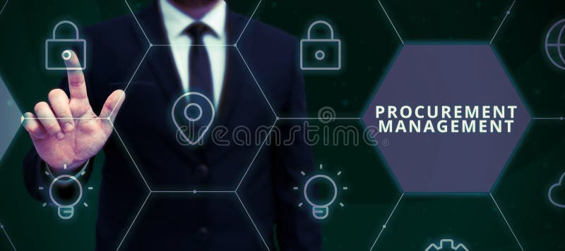 Conceptual Caption Procurement Management. Business Idea Buying Goods ...