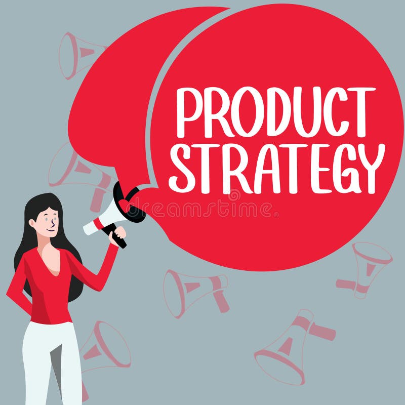 Handwriting Text Product Strategy. Business Approach Long Term Plan ...