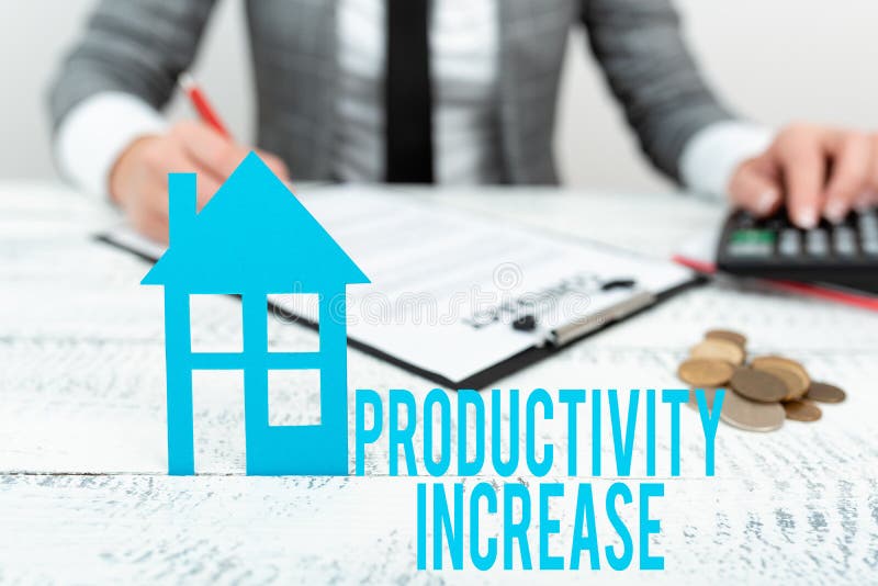 Productivity increase stock photo. Image of blue, female - 55032862