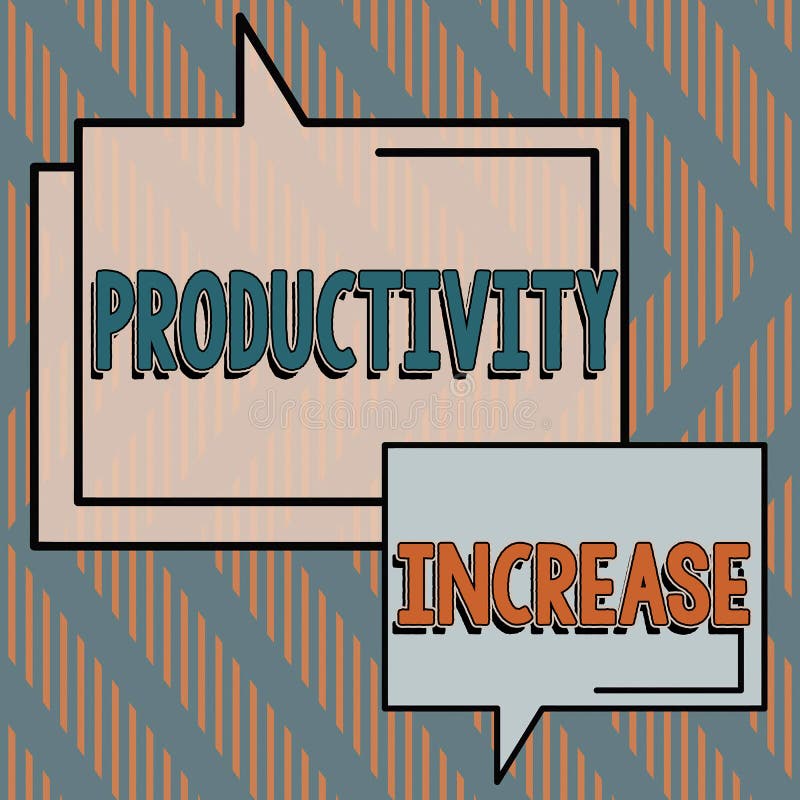 Conceptual Display Productivity Increase. Business Idea Get More Things ...