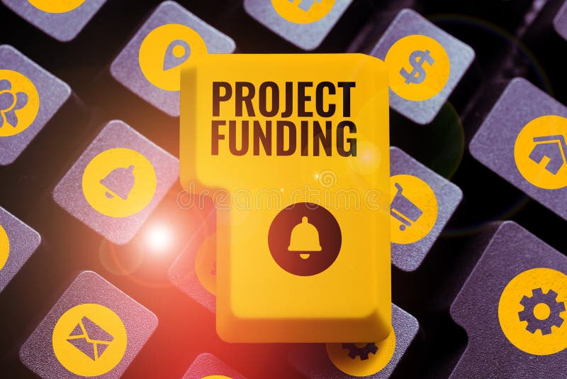 Handwriting Text Project Funding. Business Approach Paying for Start Up ...