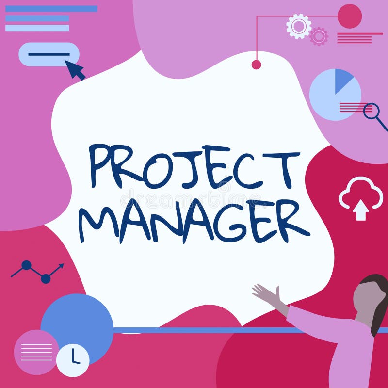 Handwriting Text Project Manager. Business Showcase Overall Charge of ...