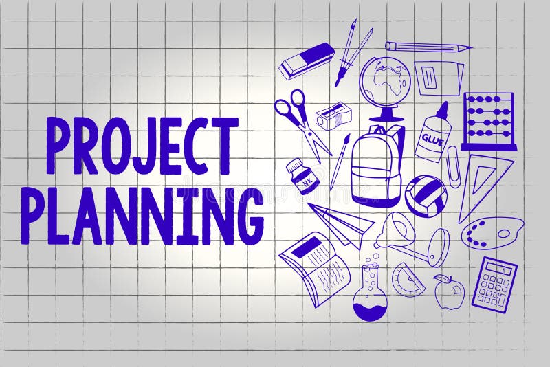 Handwriting Text Project Planning. Concept Meaning Schedules Such As ...