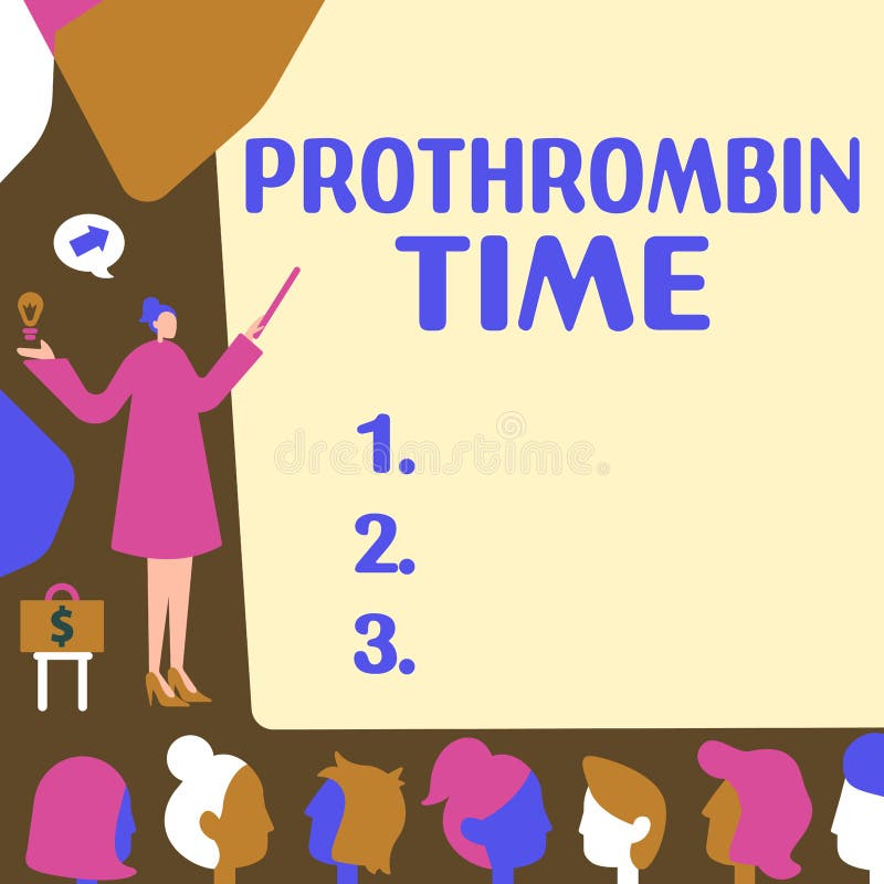 Handwriting Text Prothrombin Time. Internet Concept State of the ...