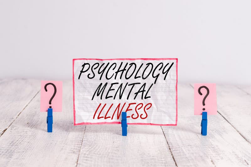 Handwriting Text Psychology Mental Illness. Concept Meaning a ...