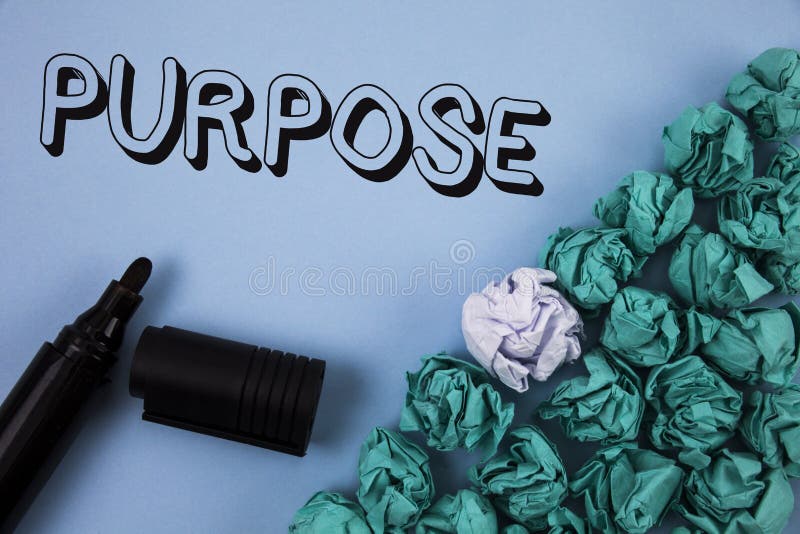 Handwriting Text Purpose. Concept Meaning Reason for Doing Something ...