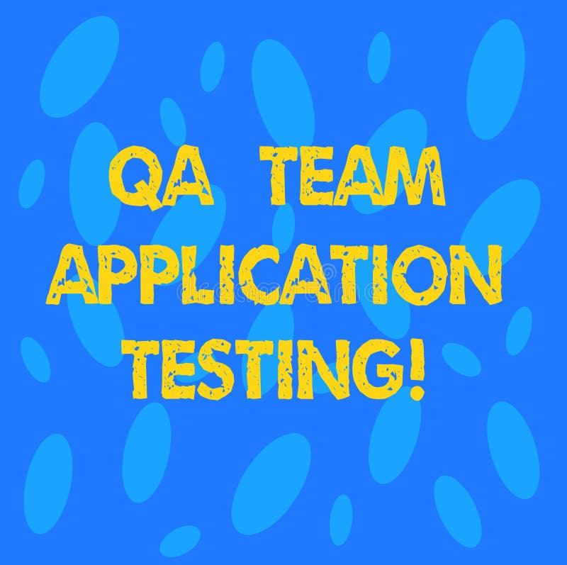 Handwriting Text Qa Team Application Testing Concept Meaning Question