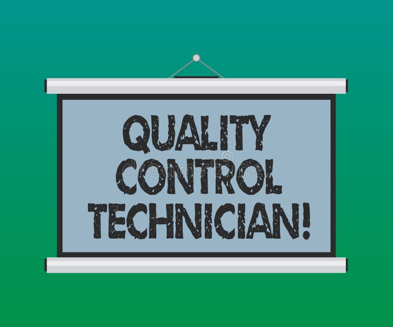 Handwriting Text Quality Control Technician. Concept Meaning ...