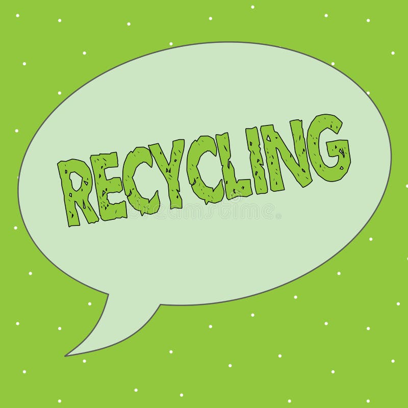 Handwriting Text Recycling. Concept Meaning Converting Waste into ...