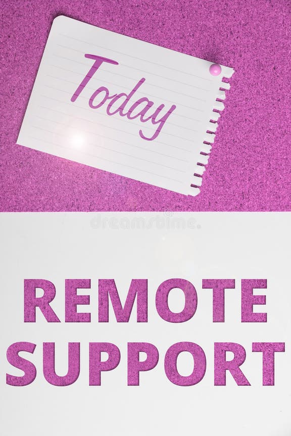 Handwriting Text Remote Support. Word for Help End-users To Solve ...