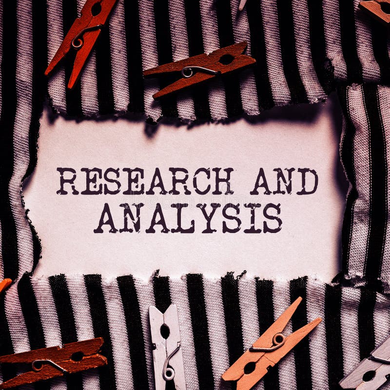 Text Caption Presenting Research and Analysis. Concept Meaning ...