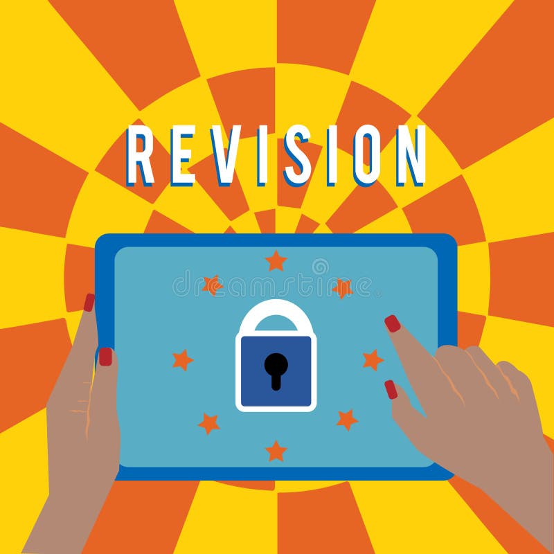 Handwriting Text Revision. Concept Meaning Revised Edition or Form ...