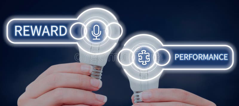 Text Sign Showing Reward PerformanceAppraisal Recognize Workers ...