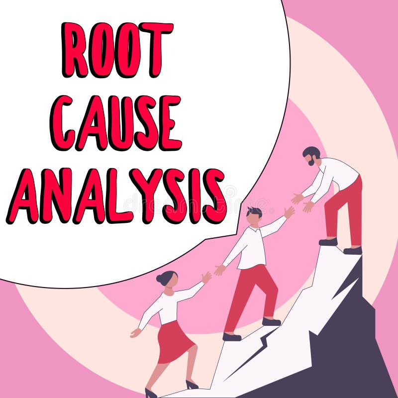 Handwriting Text Root Cause Analysis. Business Showcase Method of ...