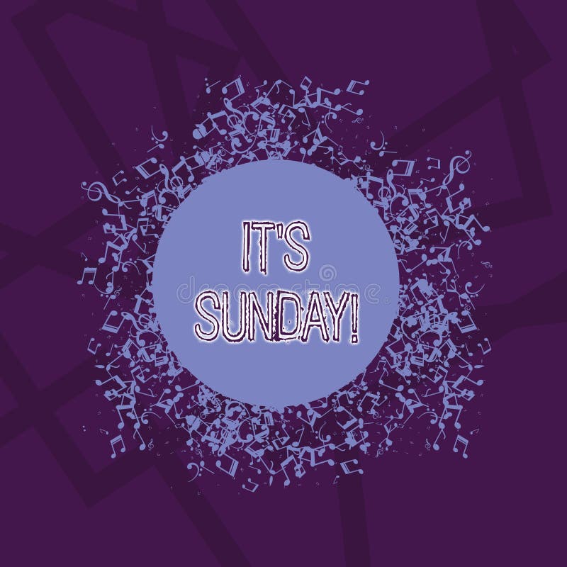 Handwriting Text it S Sunday. Concept Meaning Day of Week between ...