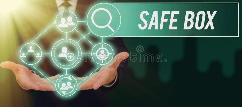 Handwriting Text Safe Box. Business Idea a Small Structure Where You ...