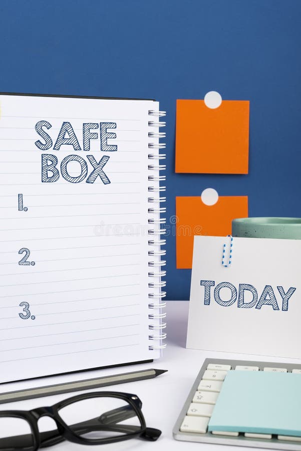 Handwriting Text Safe Box. Concept Meaning a Small Structure Where You ...