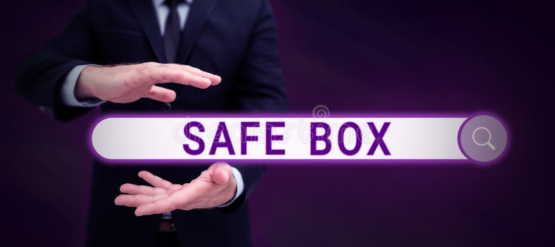 Handwriting Text Safe Box. Word for a Small Structure Where You Can ...