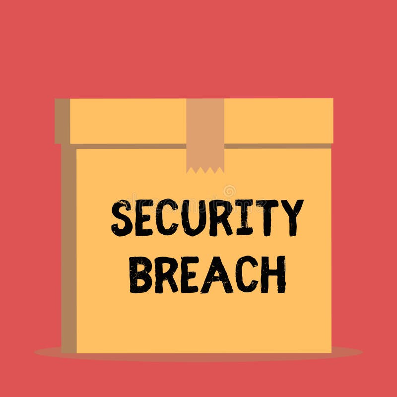 Handwriting Text Security Breach. Concept Meaning Incident that Results ...