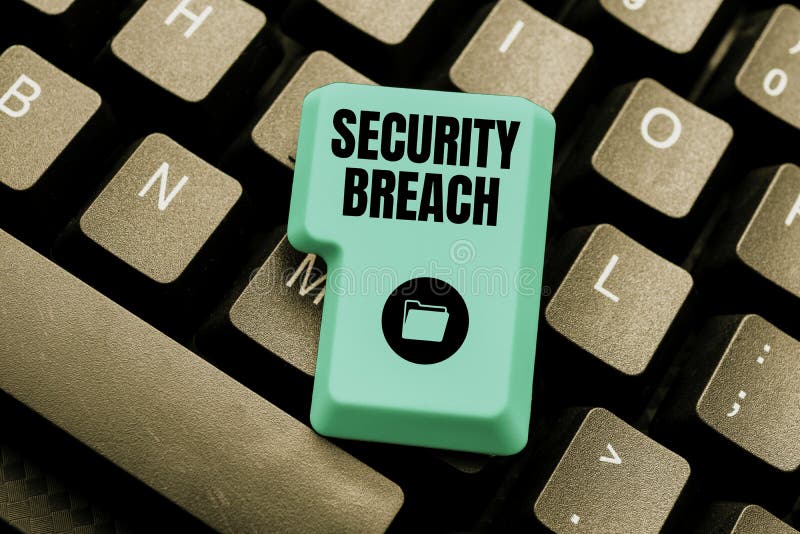 Handwriting Text Security Breach. Conceptual Photo Unauthorized Access ...