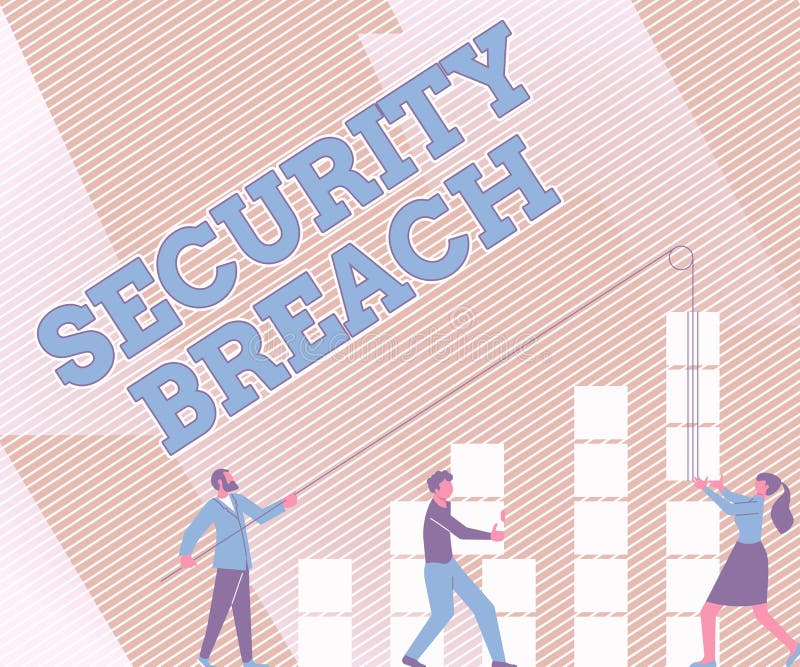 Handwriting Text Security Breach. Word for Incident that Results in ...