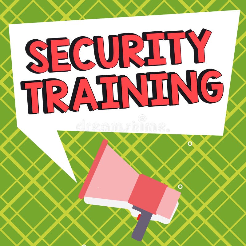 Security Training Text Quote on a Banner Stock Illustration ...